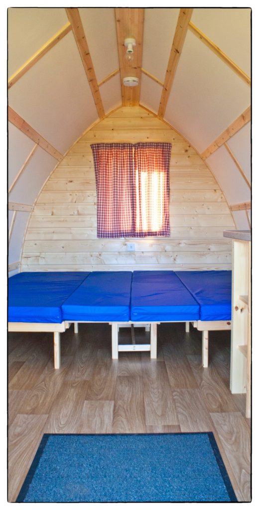eigg_camping_pod_inside_sleeping_platform | Eigg Camping Pods